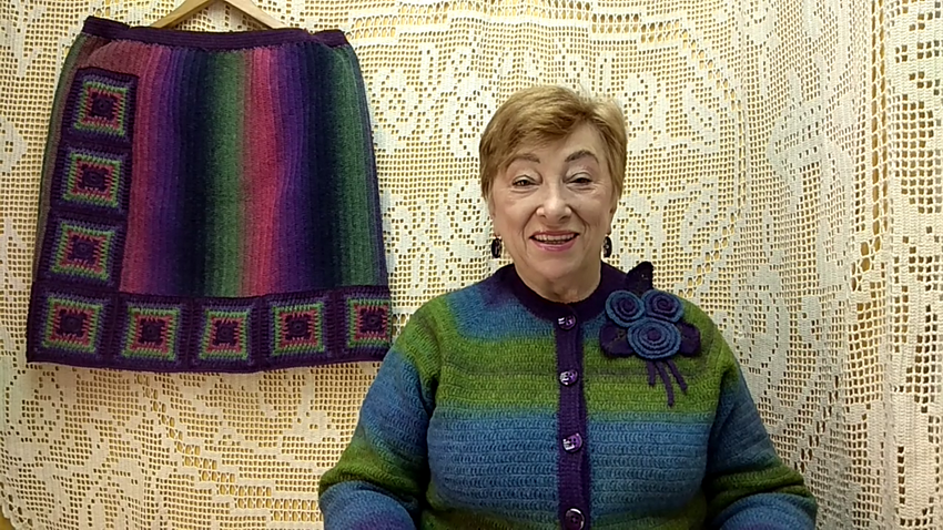 Юбка "Северное сияние". Мастер-класс по вязанию крючком от О. С. Литвиной.
