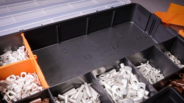 Кейс-органайзер К-07 (КВТ)8 отделений, 13 разделительных пластин для кастомизации кейса под себя