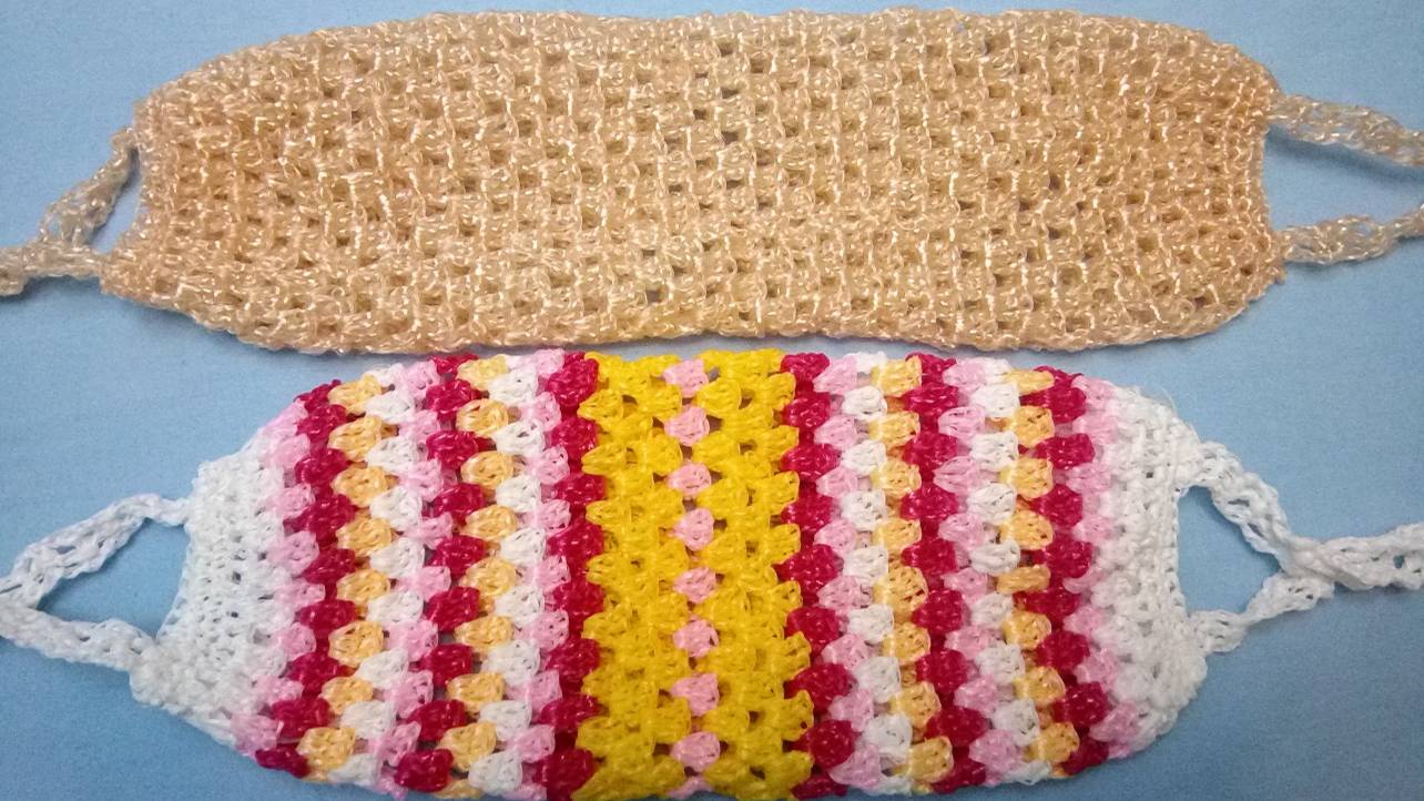 МОЧАЛКА узором БАБУШКИН КВАДРАТ!  ВЯЗАНИЕ КРЮЧКОМ.