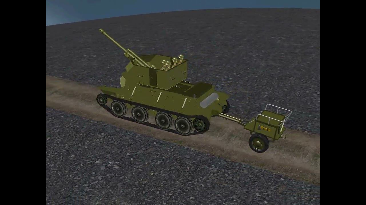 Пушка ЗИС-3 на шасси танка БТ