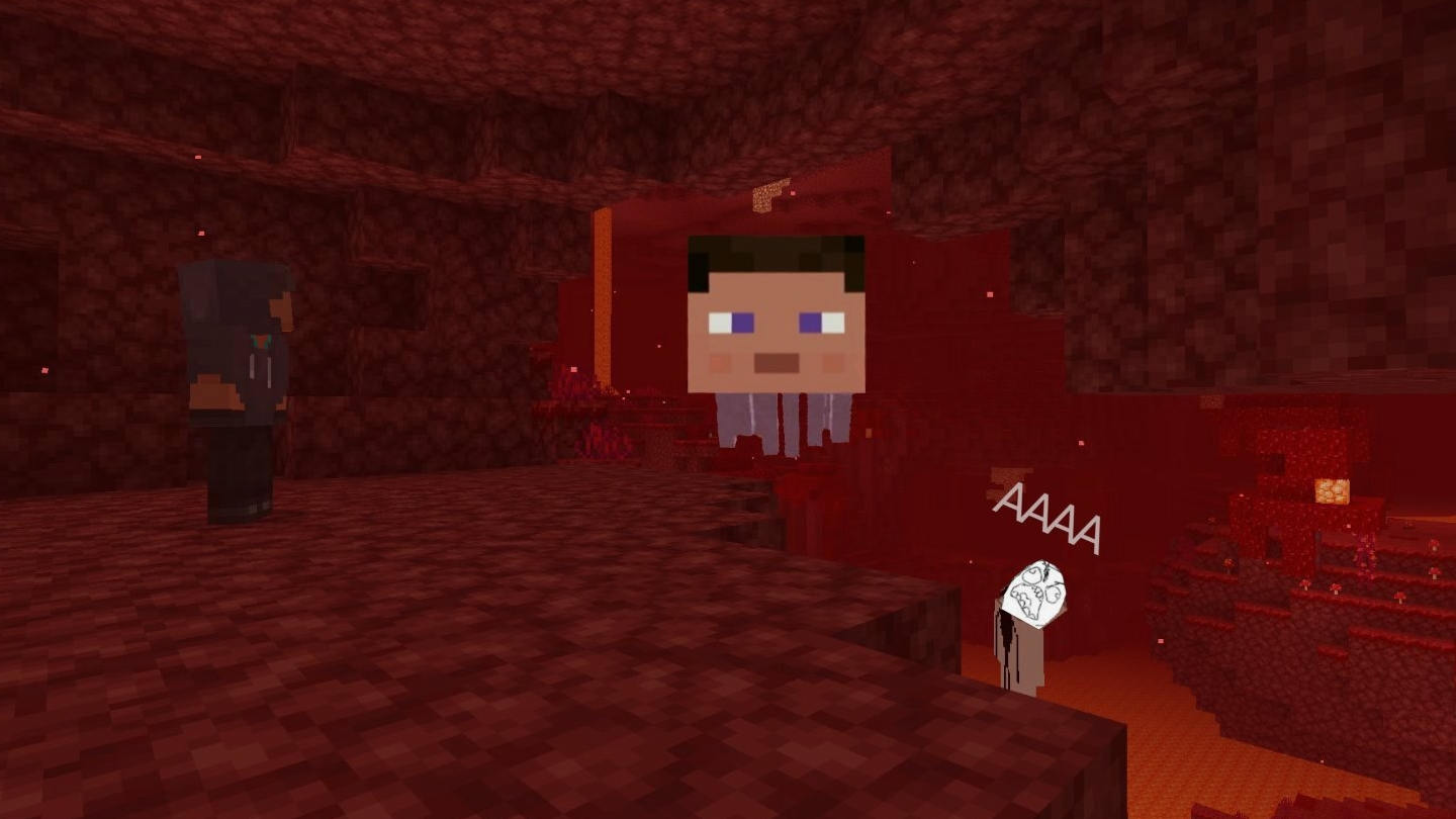 Выживание в плоском мире Майнкрафт!#2.Попали в ад!