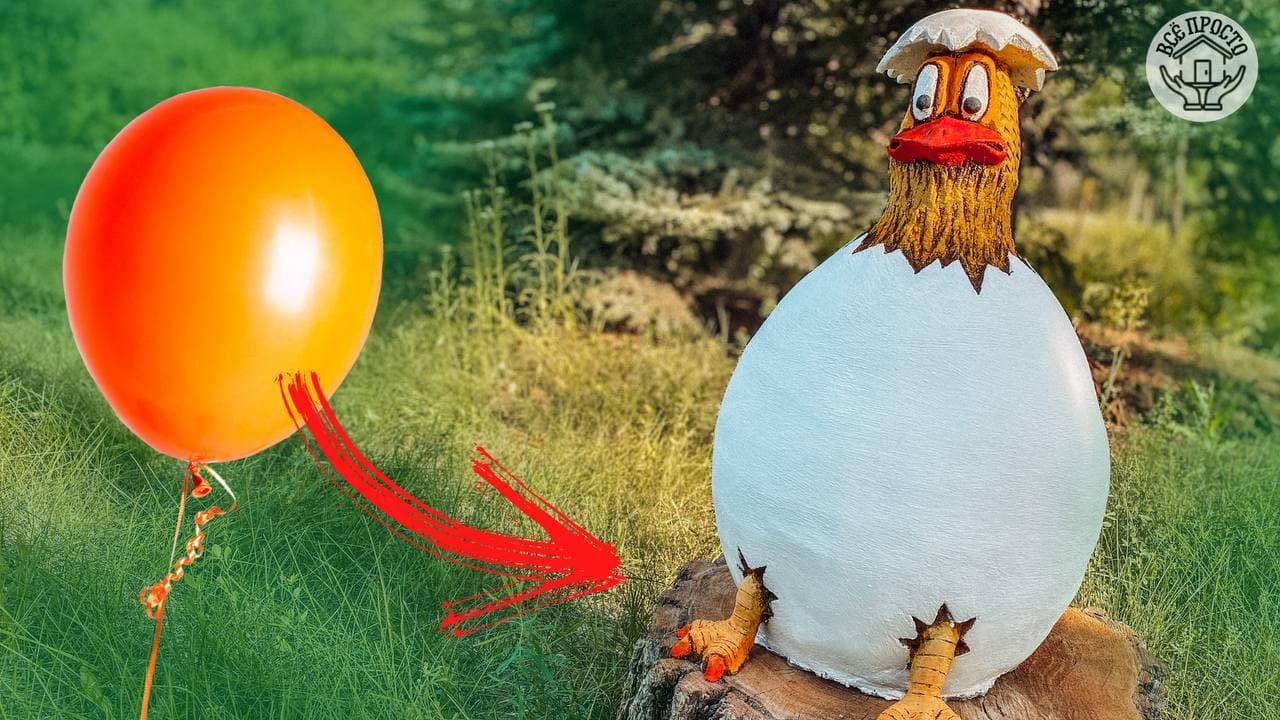 УДИВИТЕЛЬНАЯ поделка из ЦЕМЕНТА ДЛЯ САДА.