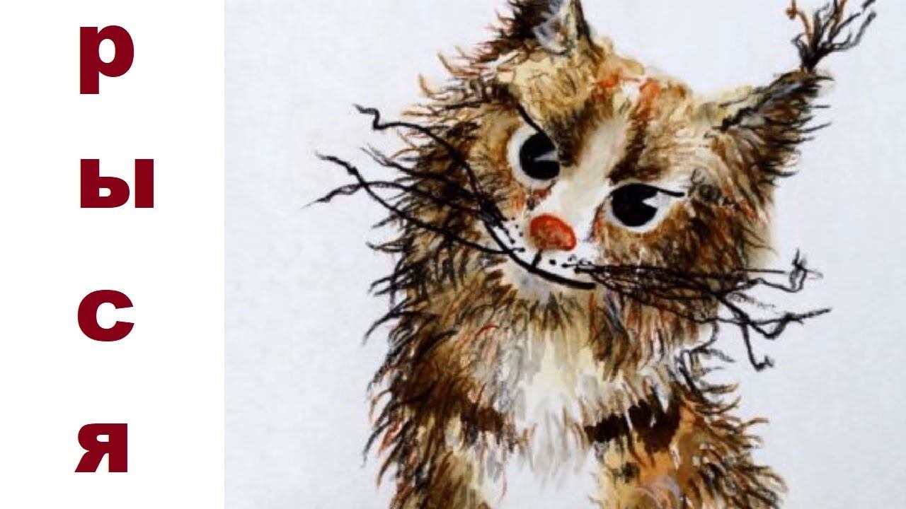 Как нарисовать кошку поэтапно карандашом для детей.