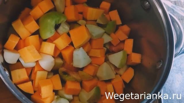 Тыква с яблоками в рукаве. Полезный и вкусный десерт для детей и взрослых.mp4