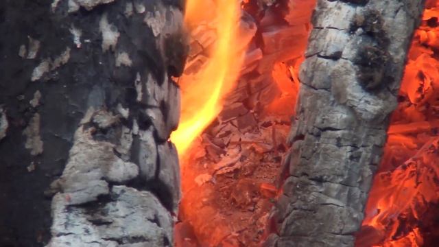 Пламя костра, Огонь, Треск костра.