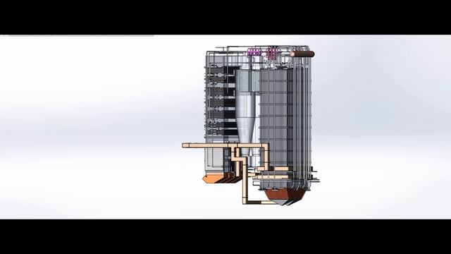 Проект угольного котла на 500 т/ч с циркулирующим кипящим слоем (ЦКС)