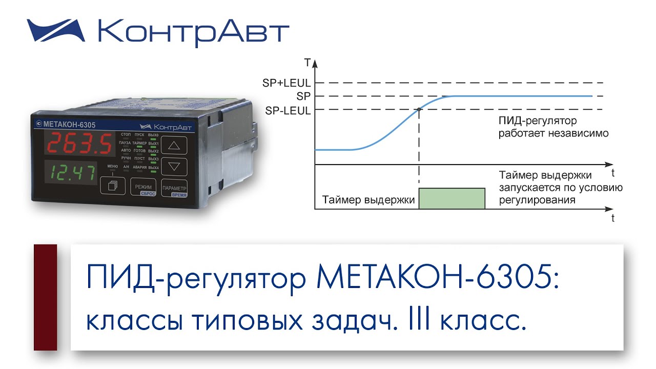 3.Многофункциональный ПИД-регулятор МЕТАКОН-6305: классы решаемых задач.III класс задач контроллера.