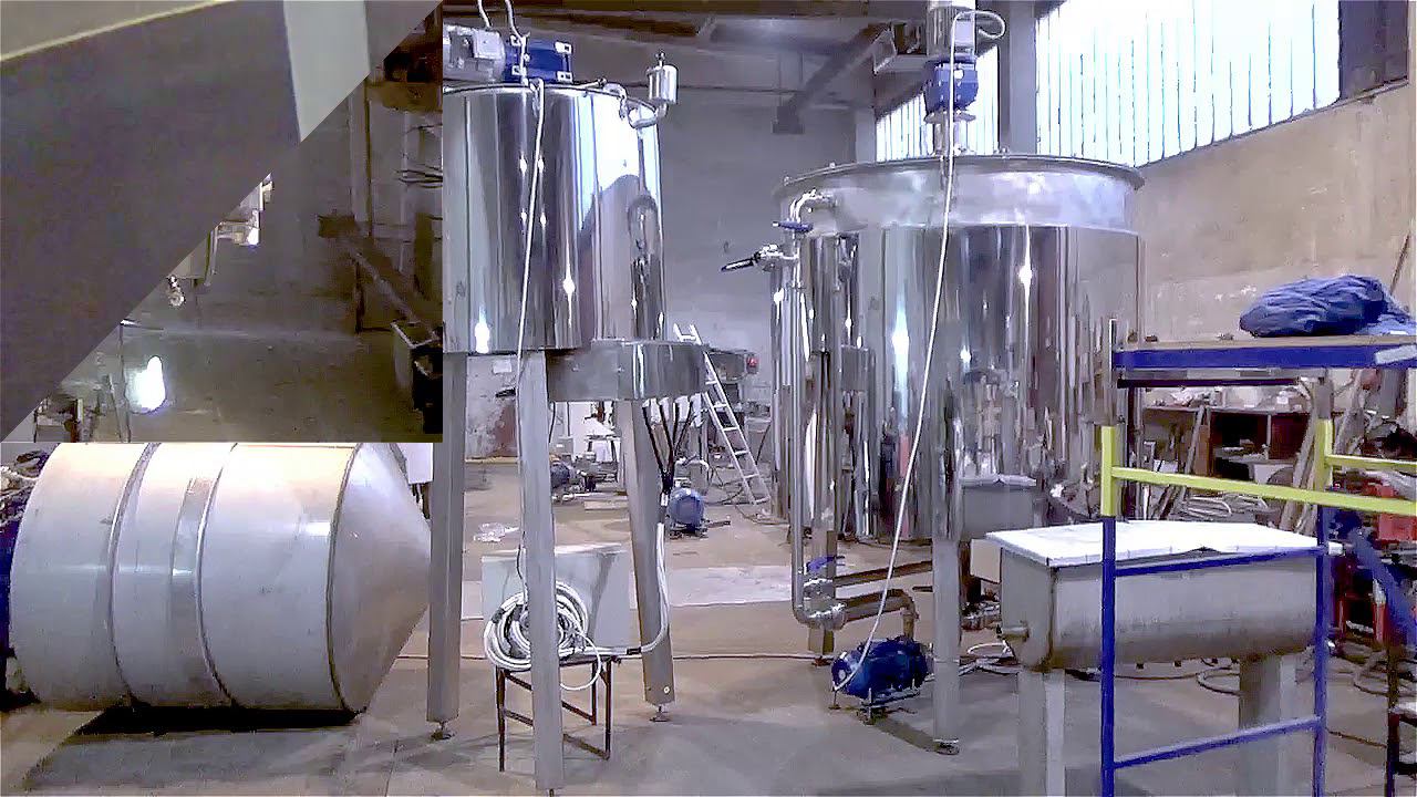 Шнековый и рамный смесители для химической промышленности