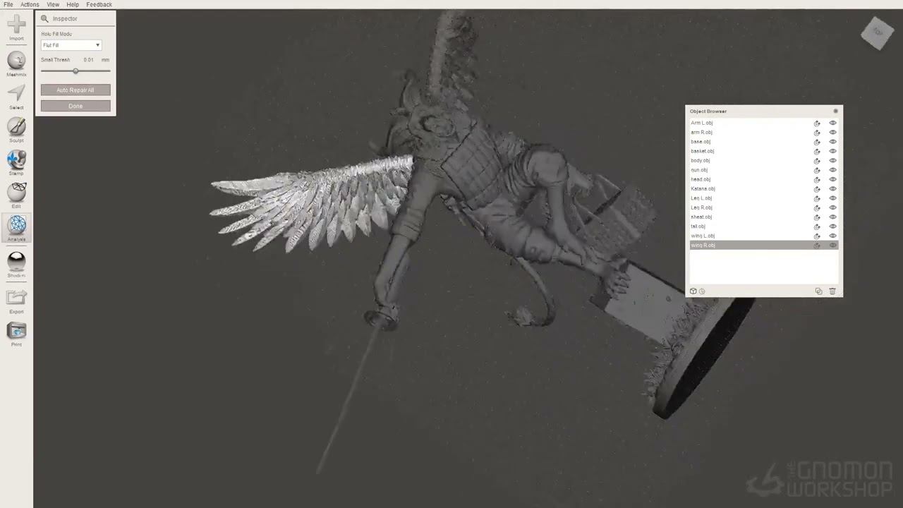 06  Hollow Your Sculpture with Meshmixer