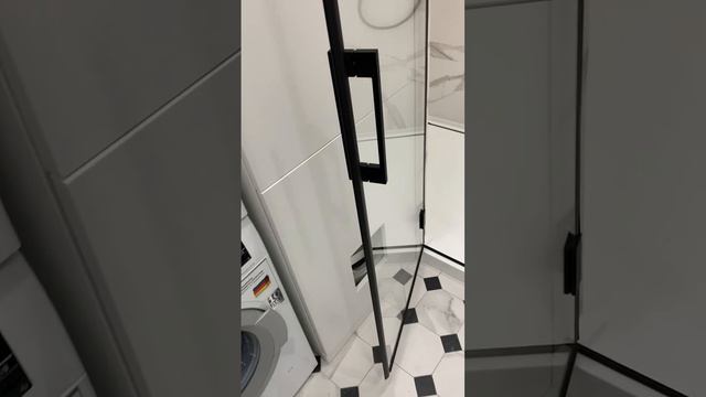 Душевое ограждение угловое с распашной системой