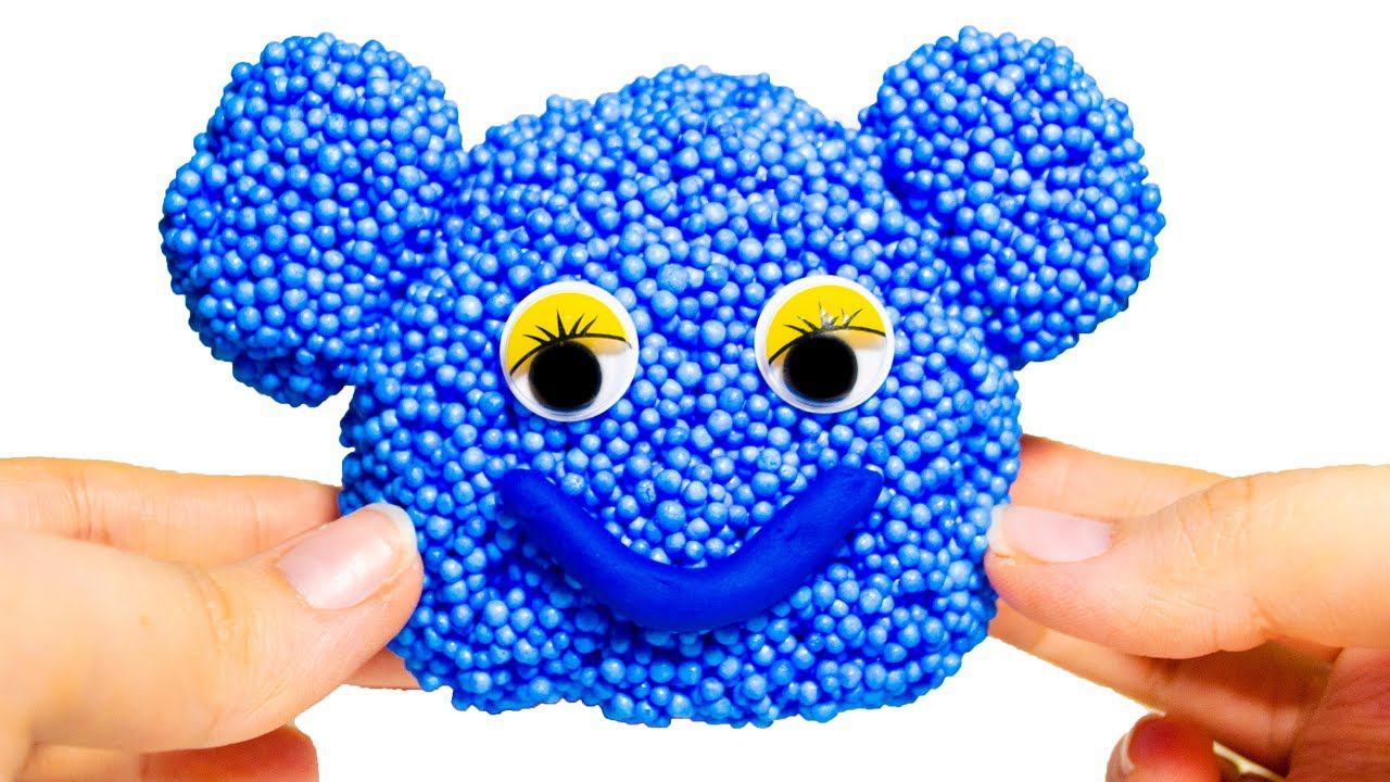 Мишки из Шарикового Пластилина Учим Цвета с игрушками Маша и Медведь Щенячий Патруль Герои в Масках