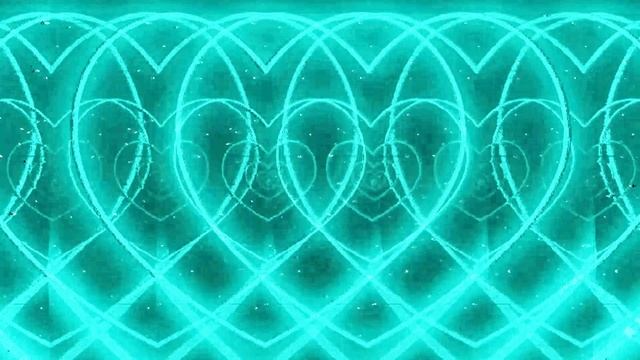 Бирюзовая стерео-иллюзия. Сердце