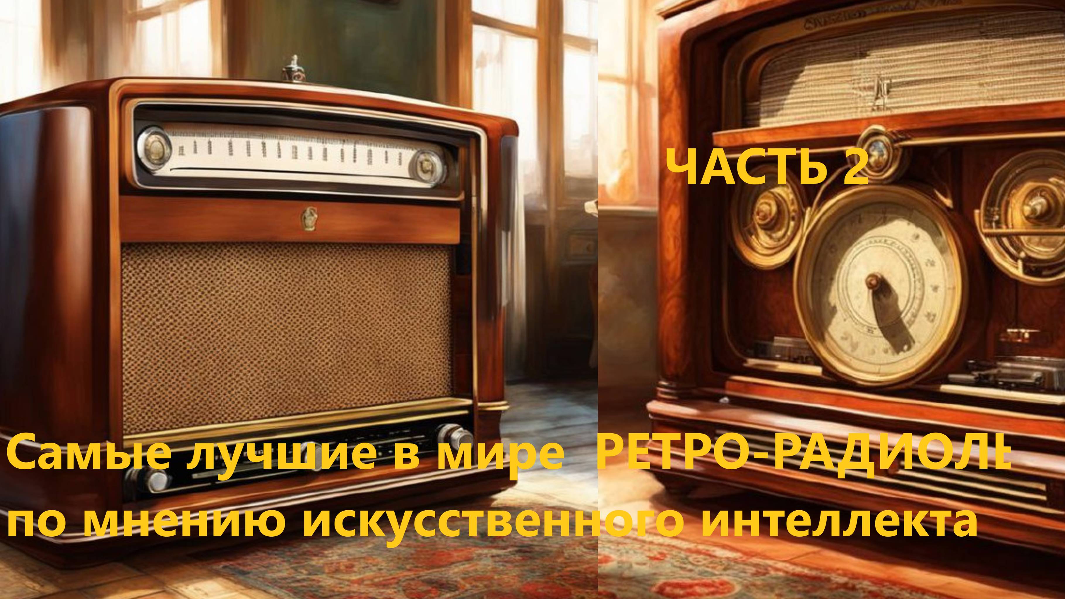 Самые лучшие в мире ретро радиолы по мнению искусственного интеллекта. ЧАСТЬ 2 - Напольные радиолы