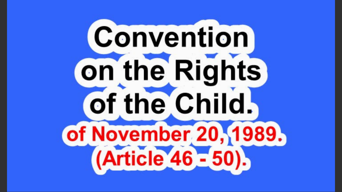 Convention on the Rights of the Child. Articles 46 - 50.