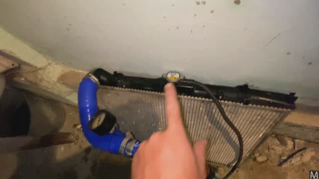 Проверка крышек радиатора Ховер. Стенд.