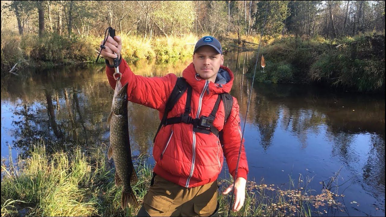 ЩУКА на спиннинг осенью | Рыбалка на малой реке