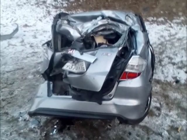 ДТП - Фит в столбе.