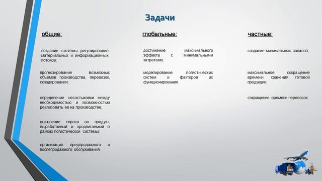 Специальность 38.02.03 Операционная деятельность в логистике Занятие «Логистика».