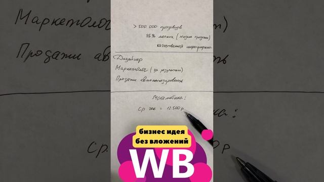 Бизнес идея без вложений на Wildberries! ???