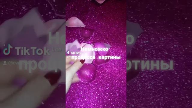 Процесс работы по созданию картина-ночник  Магнолия