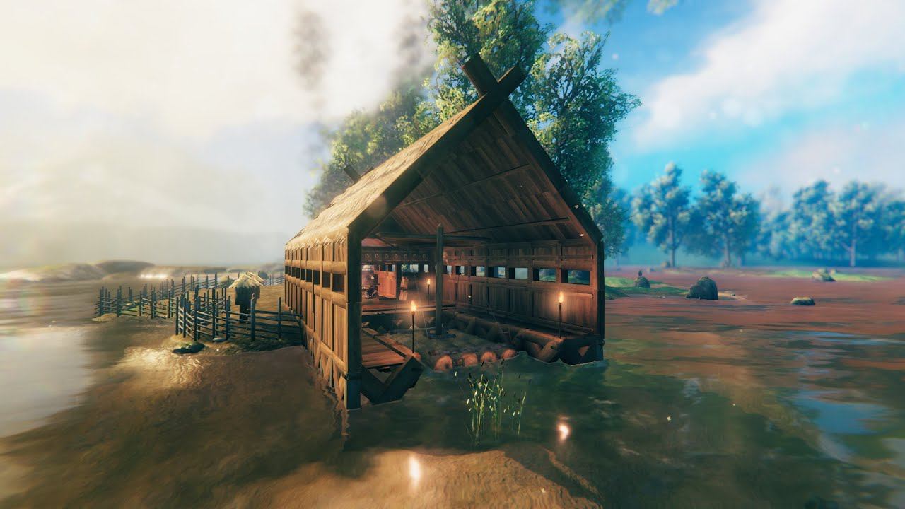 Как Построить Стартовый Дом-Верфь В Valheim 2024