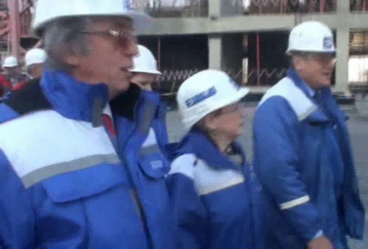 ВЕРОНИКА ИГОРЕВНА СКВОРЦОВА ПРОВЕРЯЕТ ХОД СТРОИТЕЛЬСТВА ЦЕНТРА МОЗГА 2011 ГОД