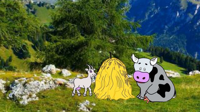 Басня корова и коза