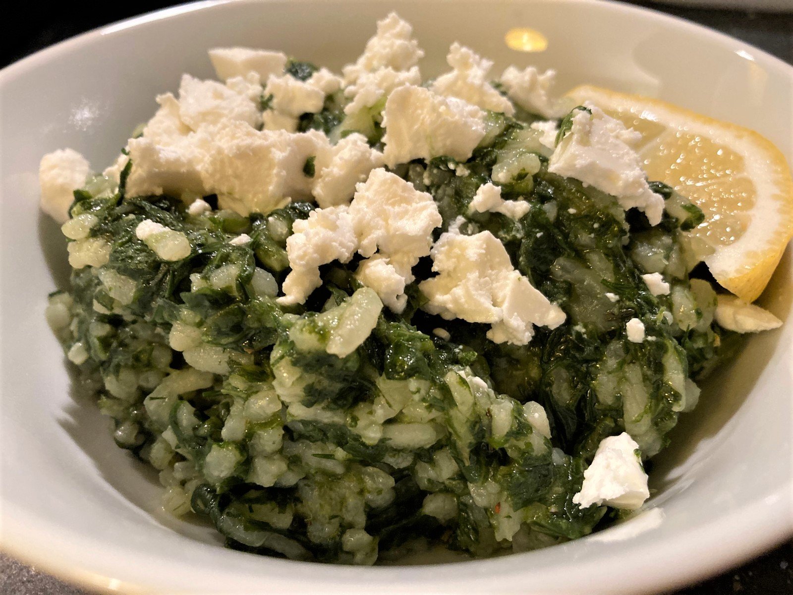 Спанакоризо (рис со шпинатом по-гречески)