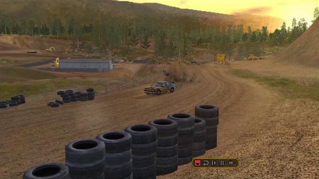 3 FlatOut Bronze Brads sand pit - Brads pit crash.mp4