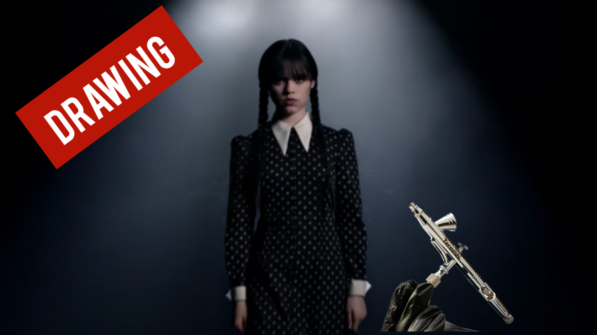 Рисуем Уэнздей Аддамс / Wednesday Addams art/ Учимся рисовать