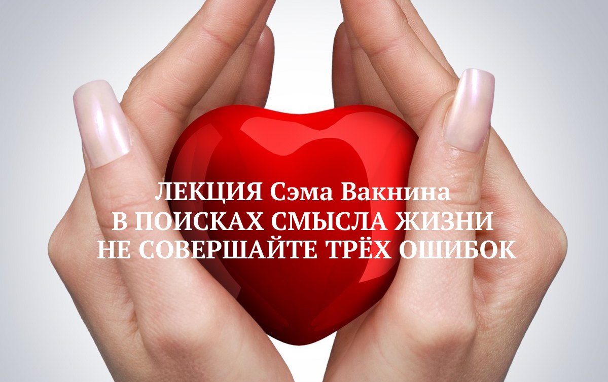 В ПОИСКАХ СМЫСЛА ЖИЗНИ НЕ СОВЕРШАЙТЕ ТРЁХ ОШИБОК / Сэм Вакнин