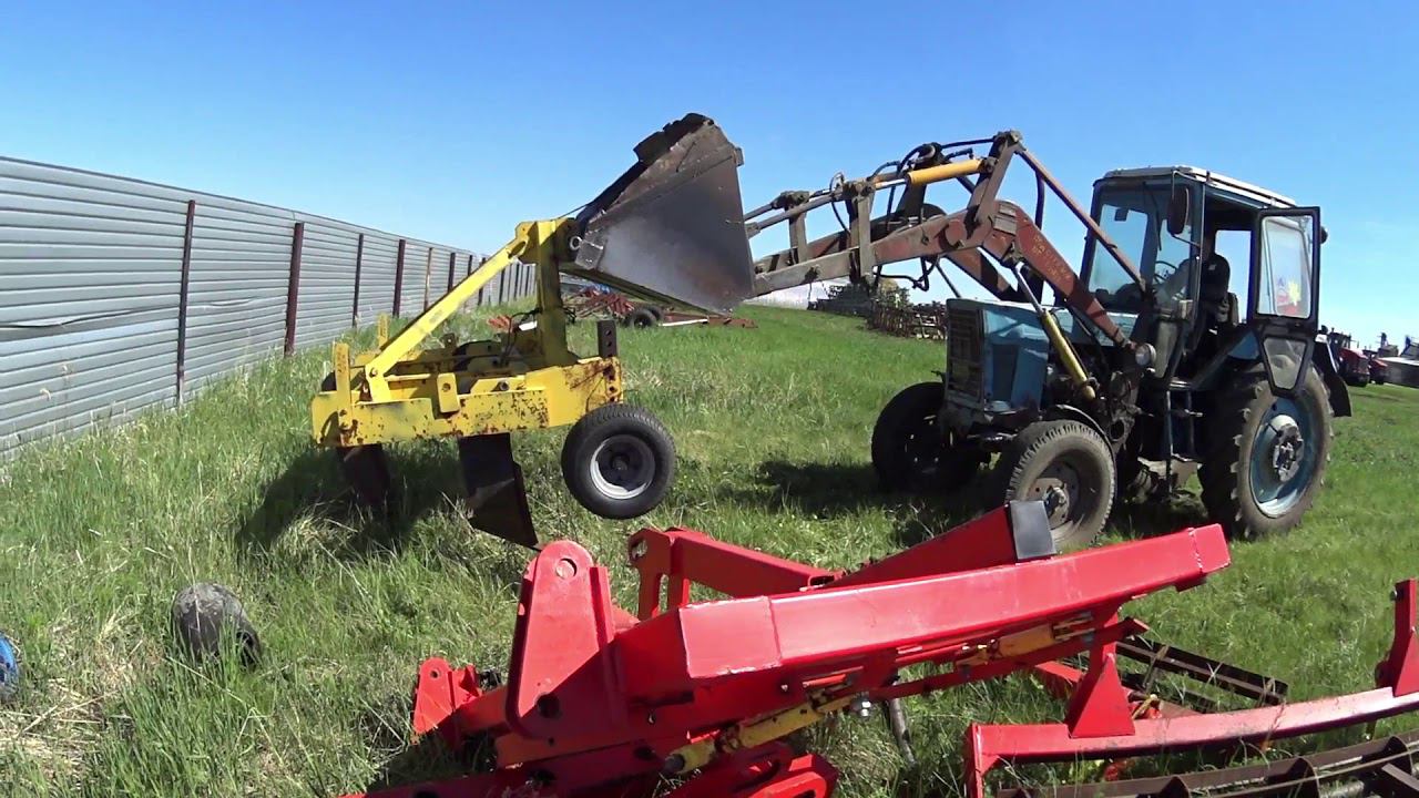 Кировец К 744р4  Проведение ТО МТЗ 80 с погрузчиком Расчищяем место под посевные Сезон 2019