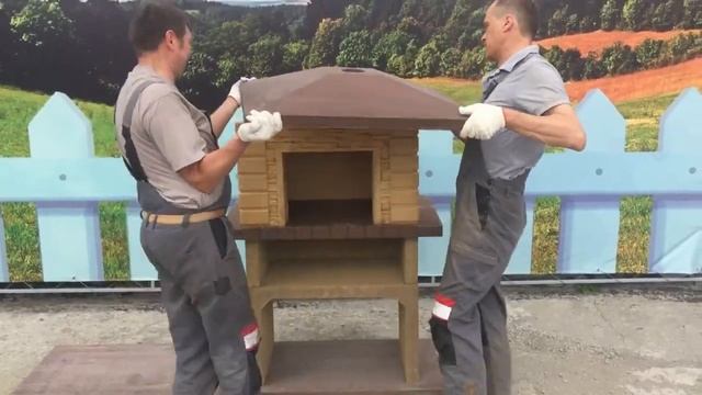 Русская печь "Крестьянка" сборка изделия