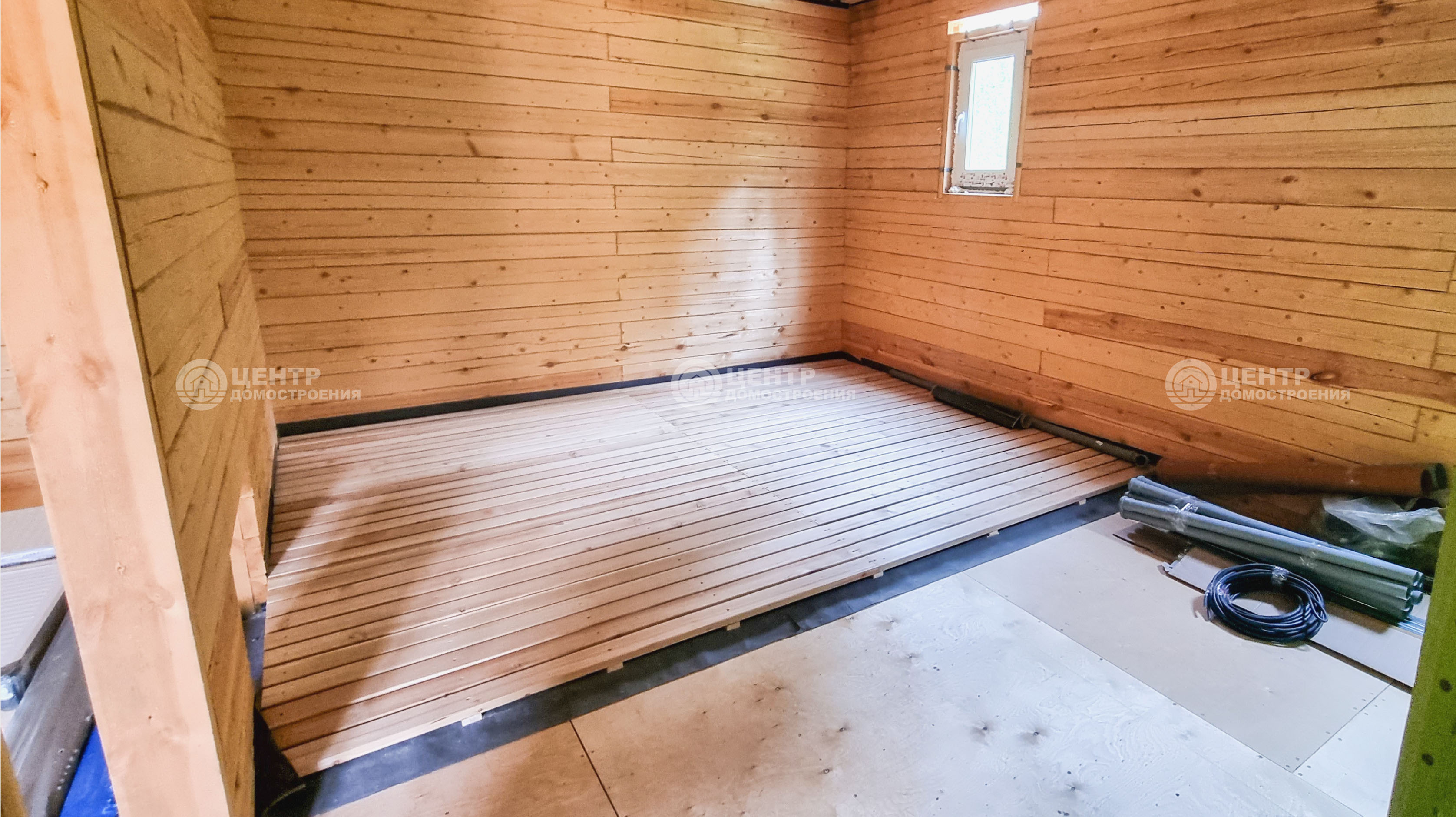 Черновая отделка дома-бани 8 на 8 в Сыктывкаре. Эстетика и качество работы от Центра Домостроения