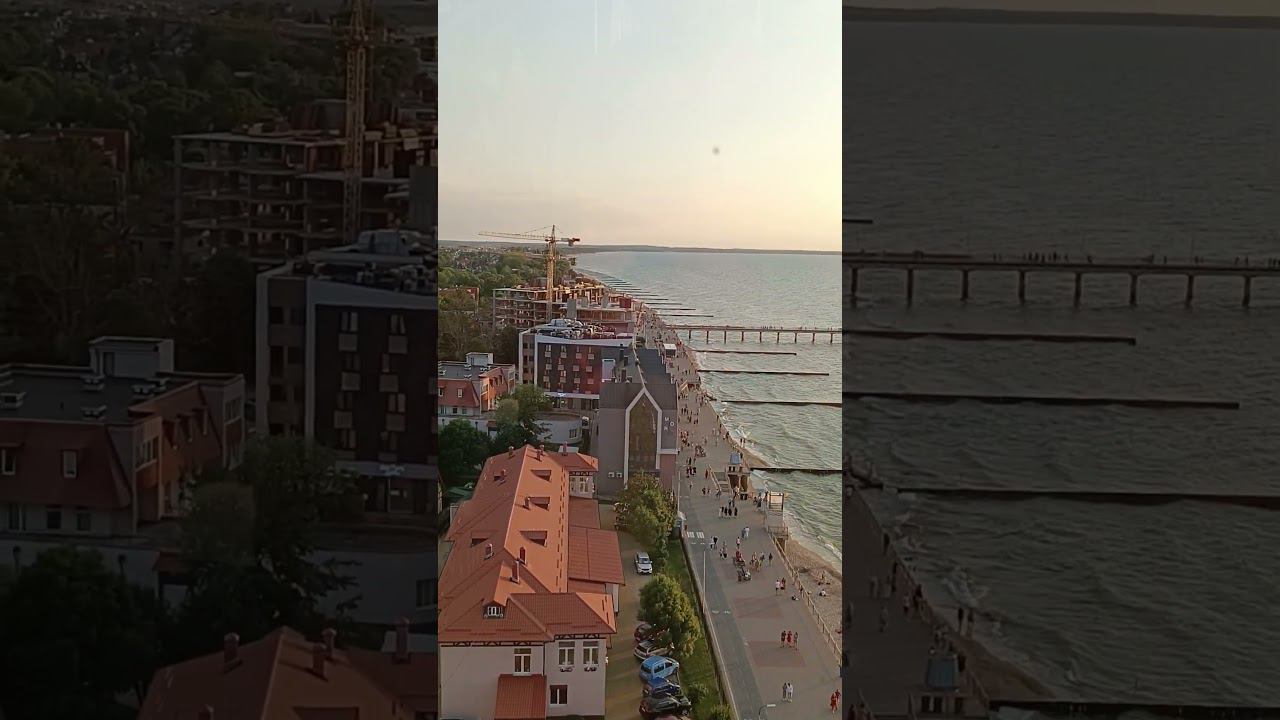 #зеленоградск #колесообозрения #закат #вечер #балтийскоеморе #куршскаякоса #куршскийзалив