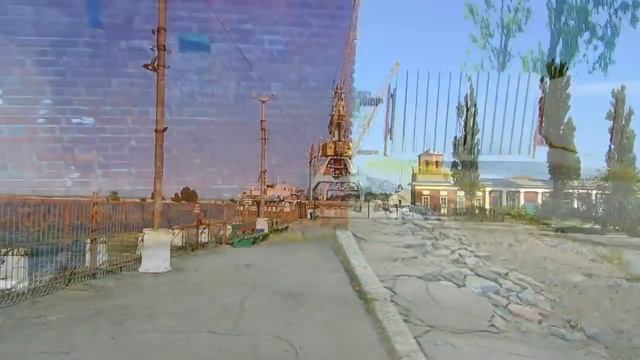 г. Никополь. Утренняя прогулка по портовым улочкам The city of Nikopol. Morning walk around the..mp4
