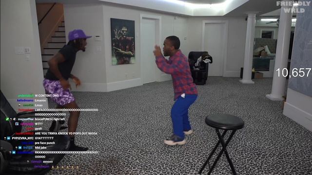 ImKaiCenat gets body slam by SHORT DUDE