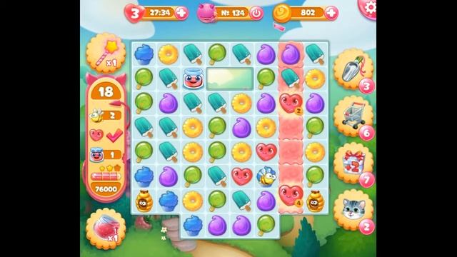 Малиновый джем как пройти сложный 134 уровень