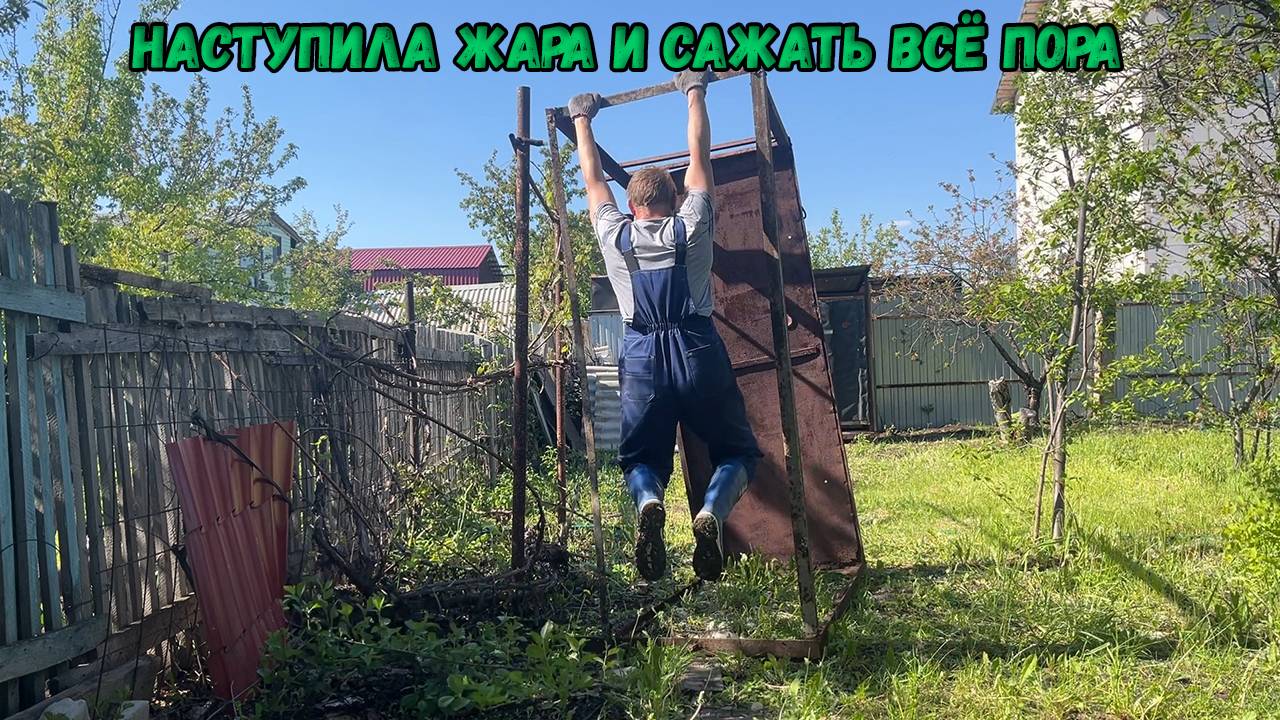 Наступила жара и сажать всё пора