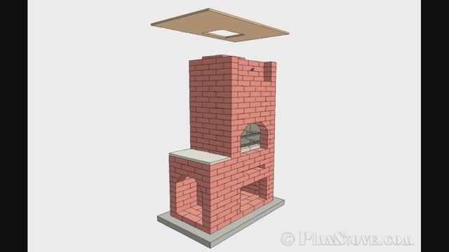 5.5x3 br-tl-st 1.0.0 - Проект барбекю из кирпича