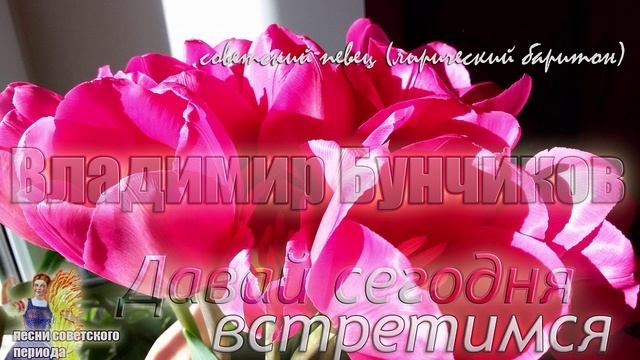 Владимир Бунчиков - Давай сегодня встретимся