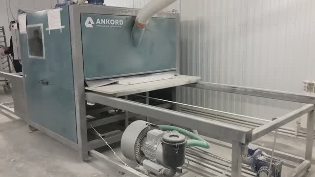 Шлифовка полотна по грунту на новом оборудовании - рельефно-шлифовальном станке ANKORD