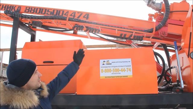 Обзор. Буровая установка УРБ-2А2 на санях. Видео от Бурспецтехники