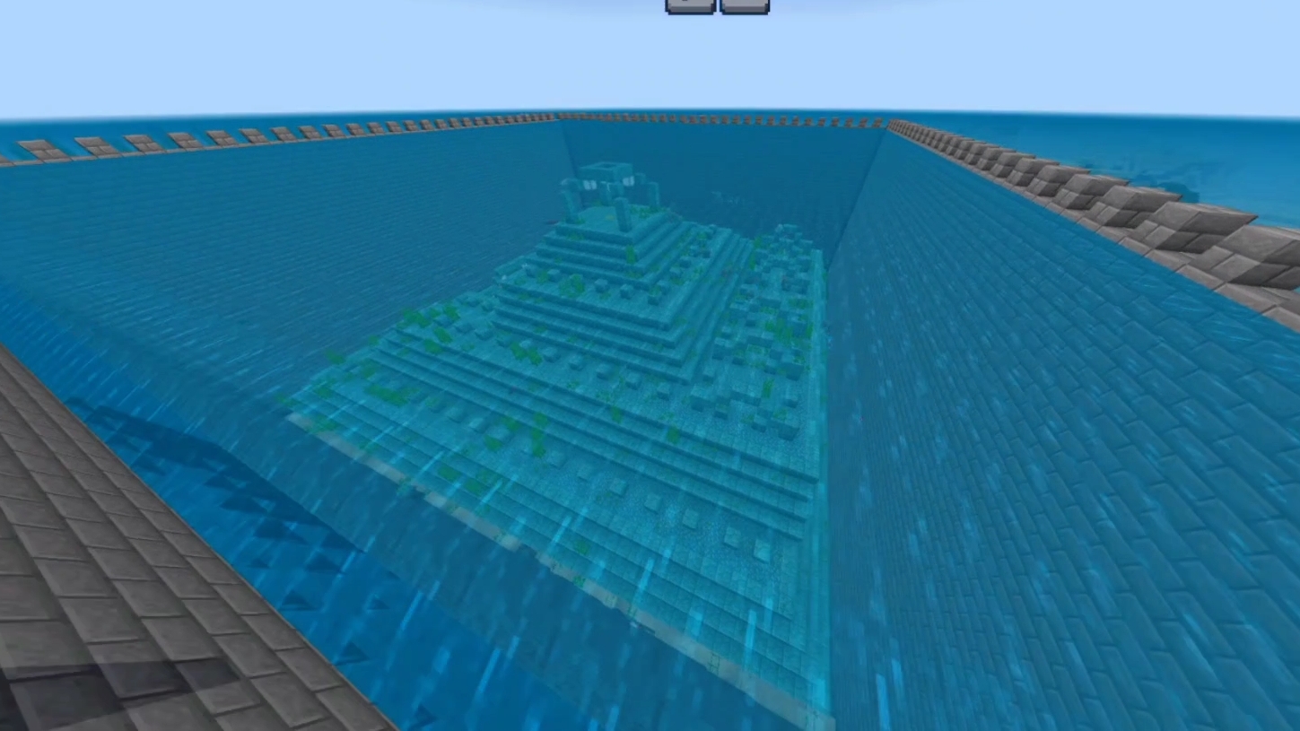 Я осушил подводный храм в Майнкрафт.