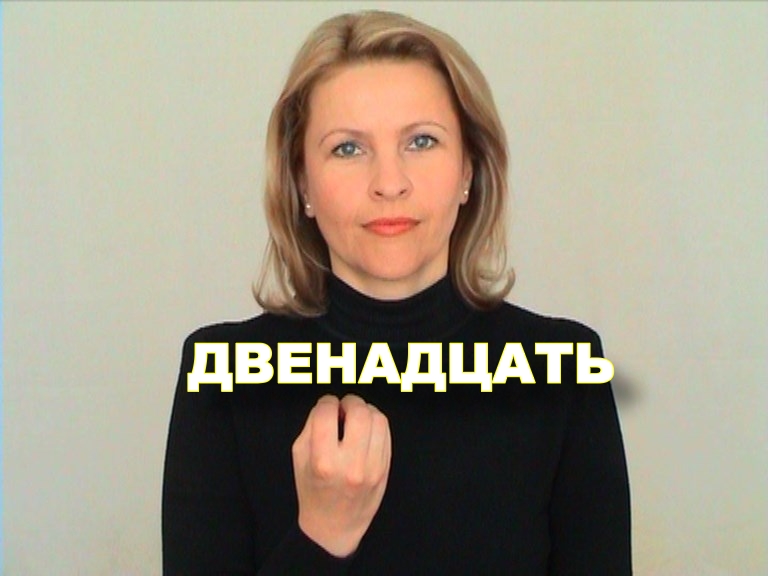 ЖЕСТОВЫЙ ЯЗЫК. СЛОВАРЬ. Двенадцать