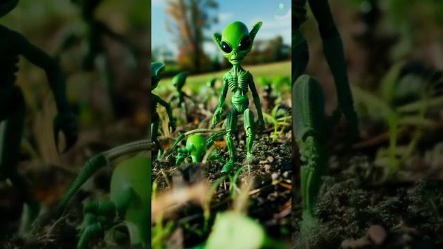 Зелёные человечки прилетели в гости. 👽 Встречайте!