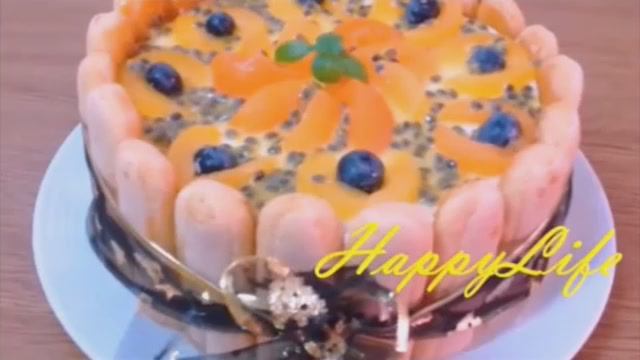 Лёгкий муссовый торт с абрикосами🔥