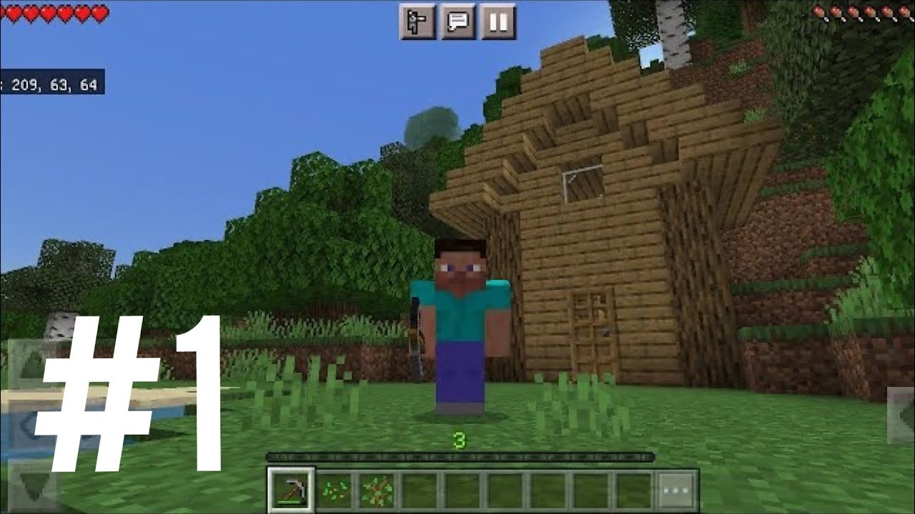 Строю временное убежище в МАЙНКРАФТ!!!