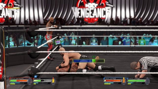 WWE2K22 Командный матч Ricochet & Braun Strowman vs Imperium