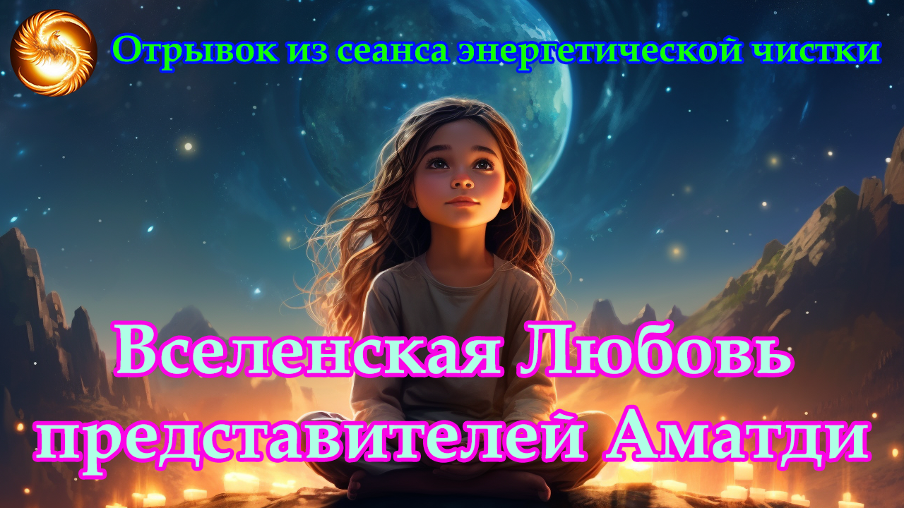 Вселенская Любовь представителей Аматди. Отрывок из сеанса энергетической чистки 02.07.2023.